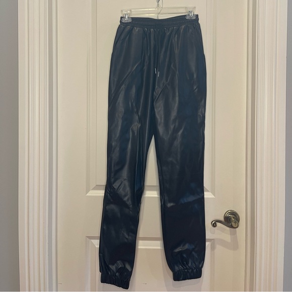 Missguided | Pants & Jumpsuits | Leather Jogger Pants | Poshmark